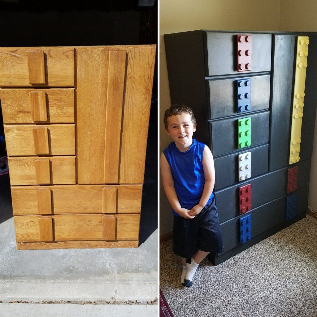 DIY: How I Created A Lego Styled Dresser Using Chalk Paint