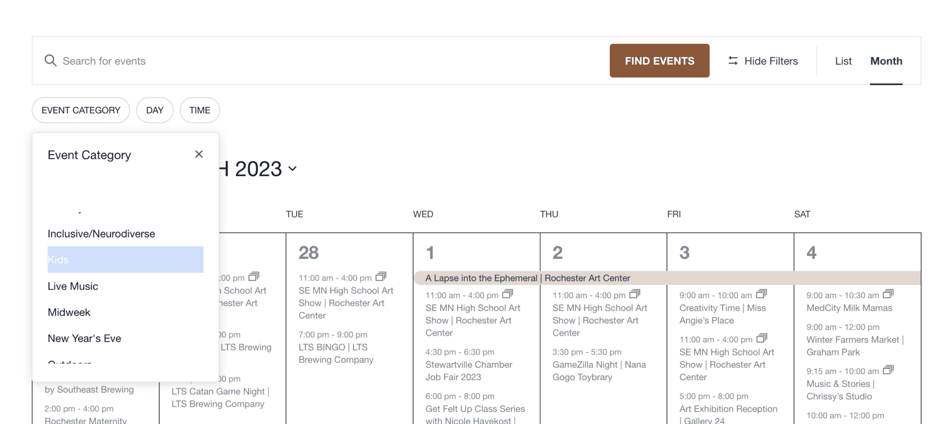 Autism Resource Guide + Rochester Local Create Event Calendar Partnership